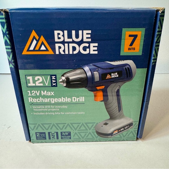 Blue Ridge | Other | Nwt Blue Ridge 2v Max Rechargeable Drill New In ...
